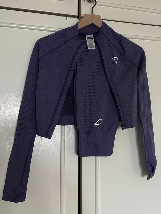 Gymshark | Pants & Jumpsuits | Gymshark Purple Workout Set | Poshmark